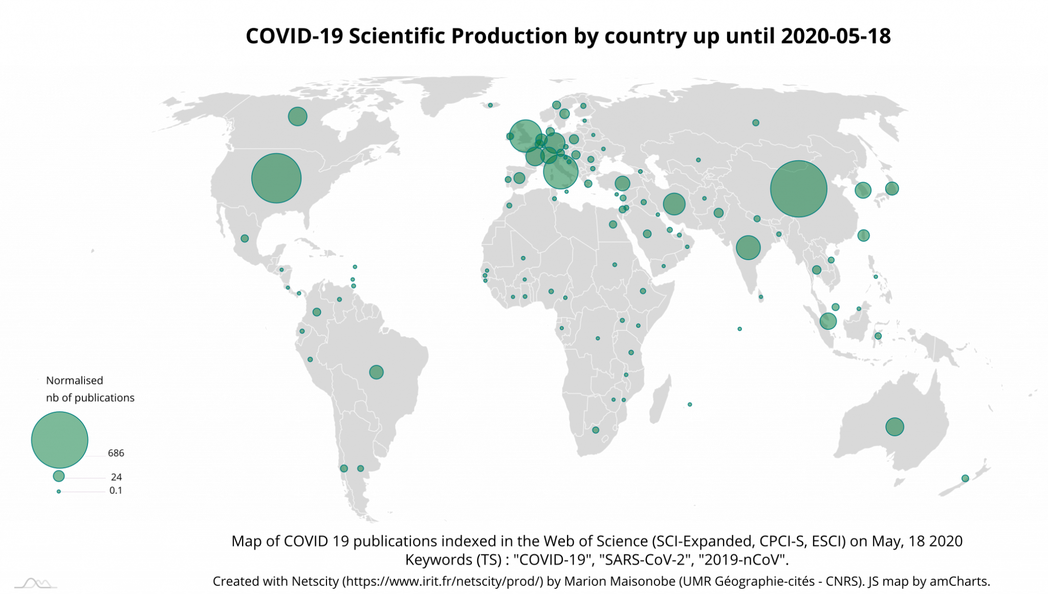 Where do Covid-19 researches come from? - GeoScimo
